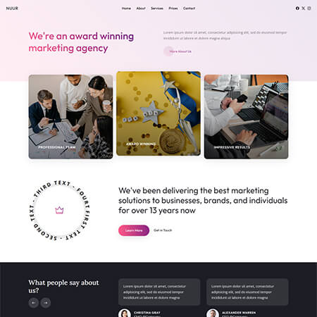 Nuur - Multipurpose HTML5 Template